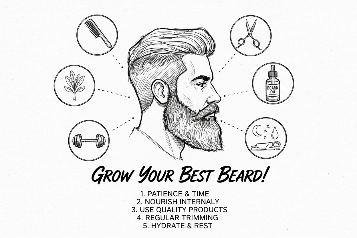 Beard Growth Tips for Men | Diet, Grooming & Beard Care Guide – Mumkin ...