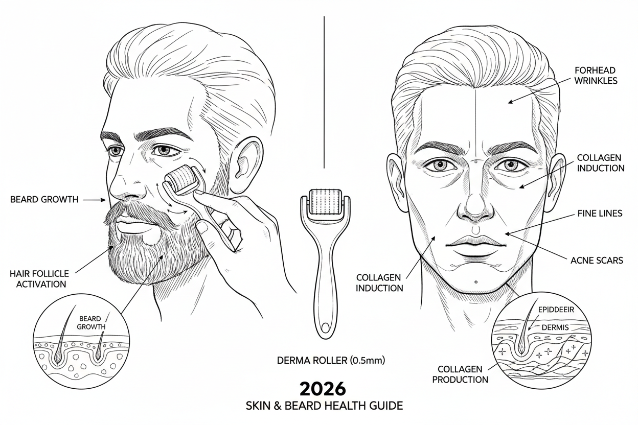 Why Derma Roller is Used. Complete 2026 Guide for Beard & Skin Health ...